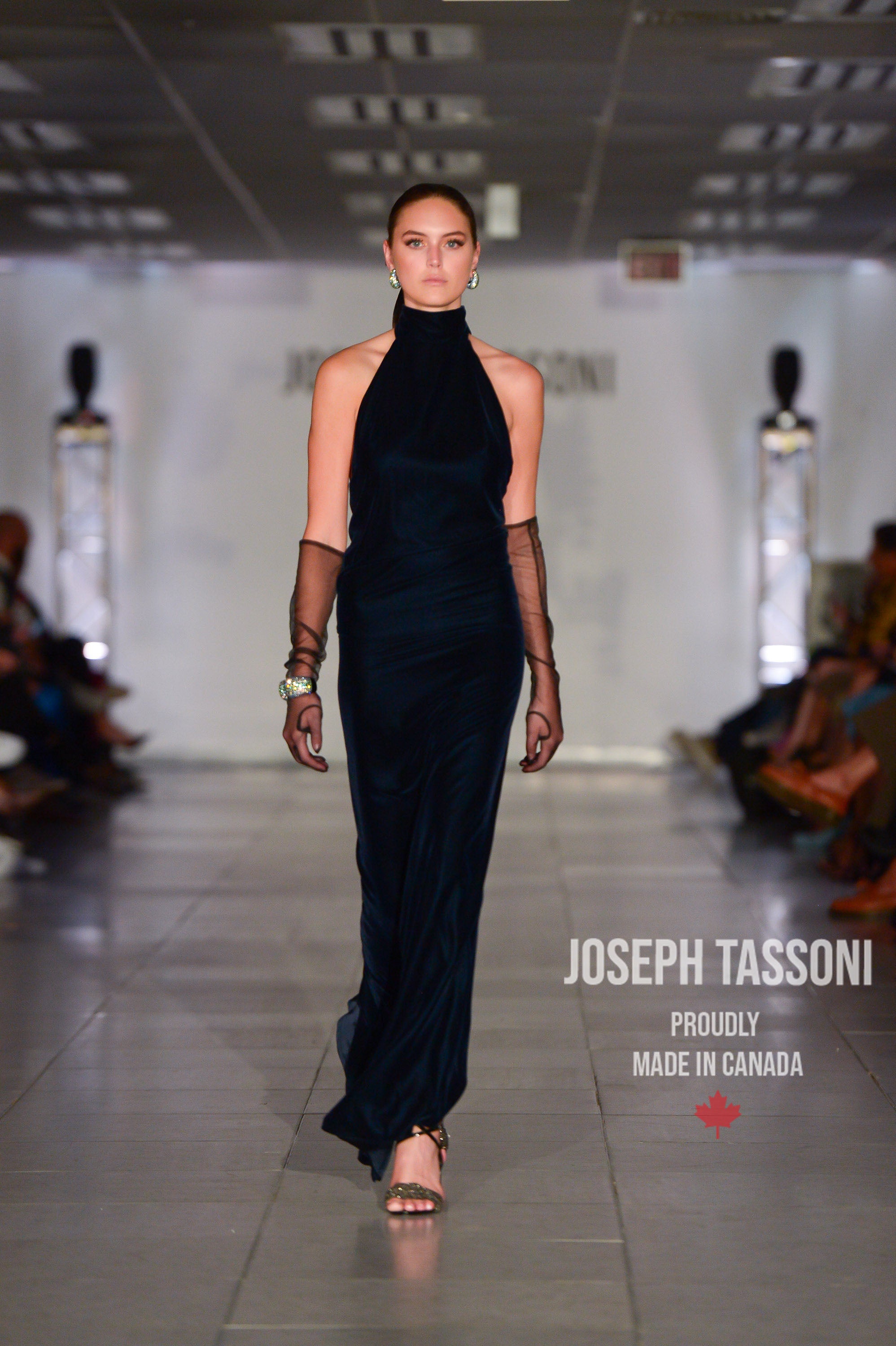 Joseph Tassoni’s Luxe Silk Velvet Halter Dress with Signature Tulip Op